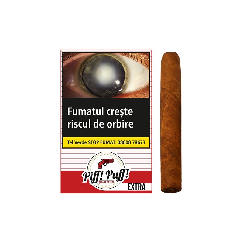 Tigari de foi Piff Puff Extra 10 Pachete cu tigari de foi Piff Puff pret