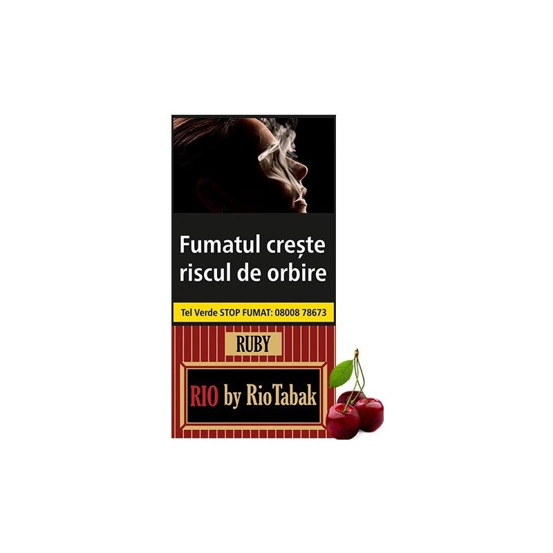 Tigari De Foi Aroma Cirese Rio Ruby By RioTabak 10 tutungerie