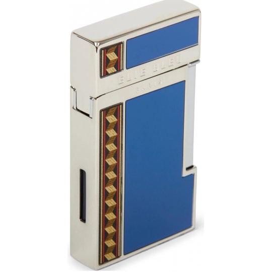 Bricheta Elie Bleu Cigar Jet Flame Blue Japanese Alba Marquetry EBJ1452