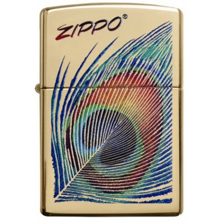 Bricheta Zippo CI407109 Peacock Feather