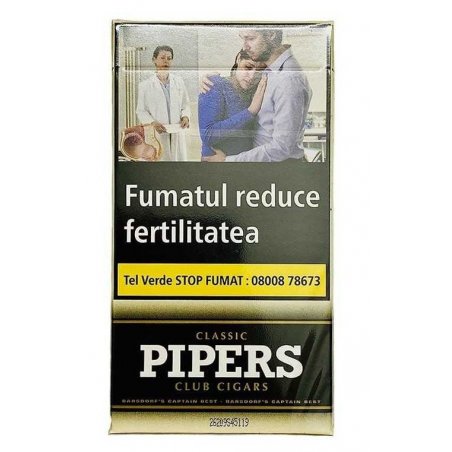 Oferta pret redus Tigari de foi Pipers Club Classic (100)