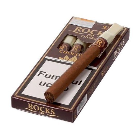 Descoperă Plăcerea Ciocolatei Țigări de foi Rocks Tip Brown Chocolate