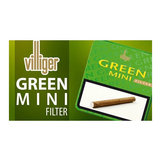 Tigari de foi Villiger Green Mini Filter (100) Reduceri