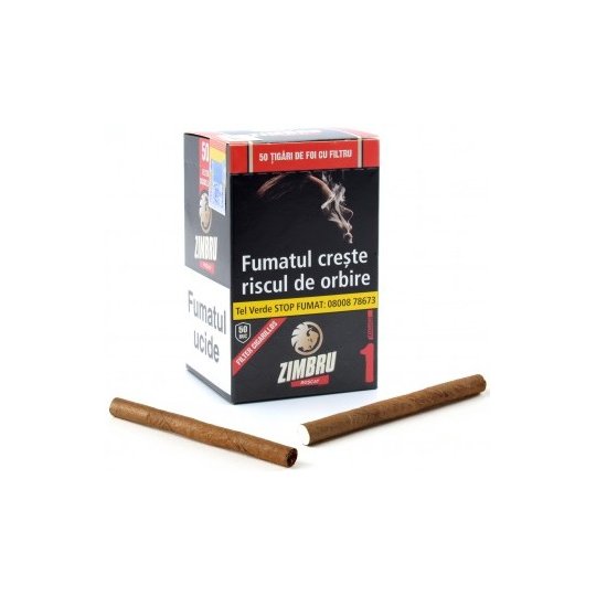 Tigari de foi Zimbru Filter Cigarillos Roscat (50)