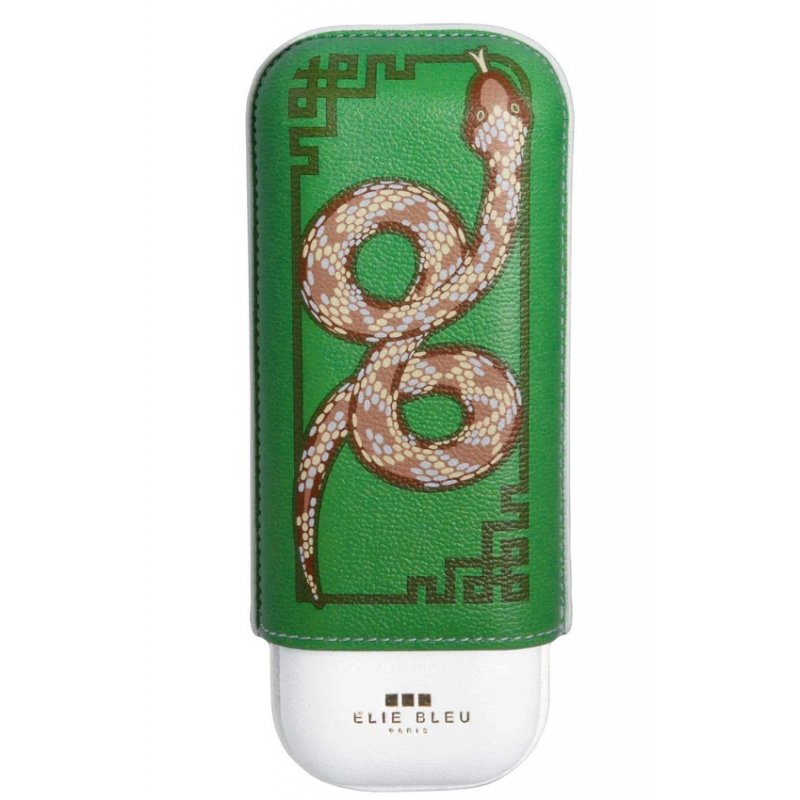 Set Elie Bleu Snake brichetă cutter si etui pentru trabucuri