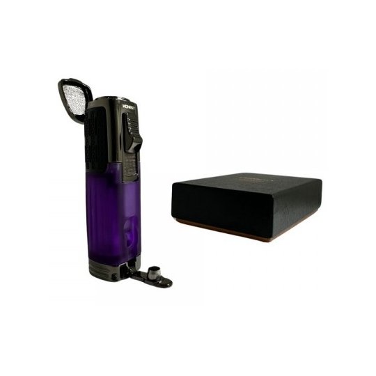 Bricheta Honest Triple Jet Flame Purple with Cigar Punch