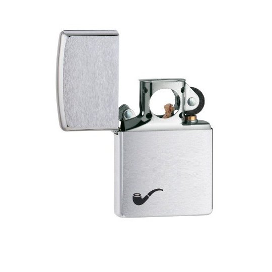 Bricheta Zippo 200PL Brushed Chrome Pipe Lighter de vanzare