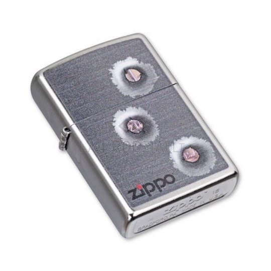 Bricheta Zippo 28870 Bullet Holes