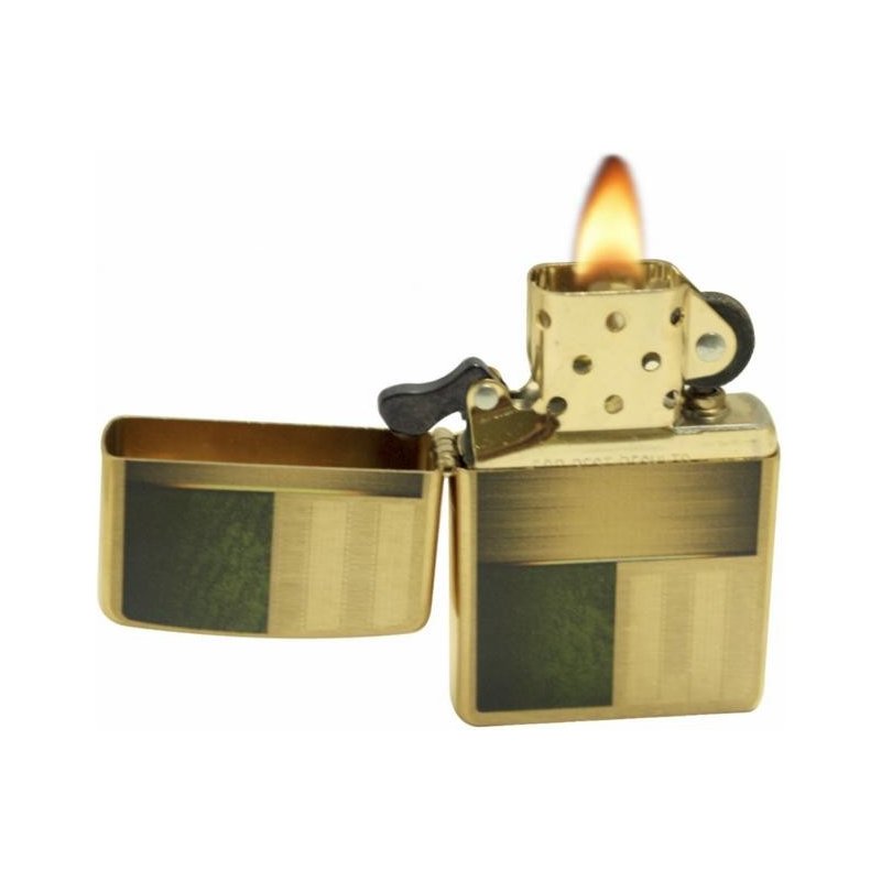 Bricheta Zippo Brushed Brass Solid de vanzare online cu livrare rapida ...