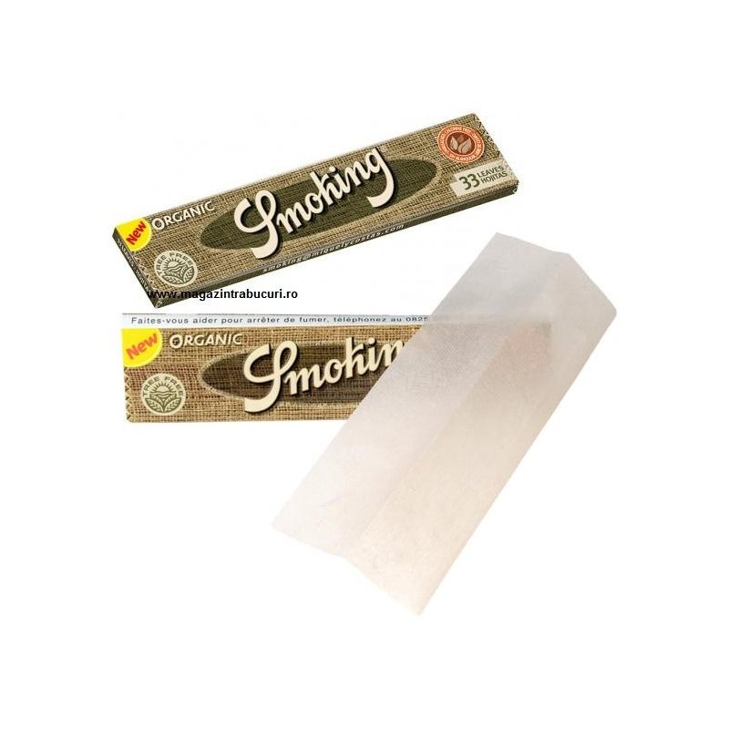 Foite rulat tigari Smoking King Size Organic 33 de vanzare online