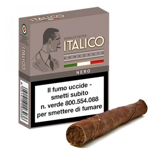 Blister Tigari de foi Italico Nero 5 tutungerie tigari cu aroma ciocolata